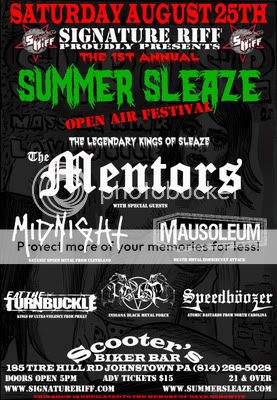 THE MENTORS To Headline Summer Sleaze Open Air Fest - BraveWords